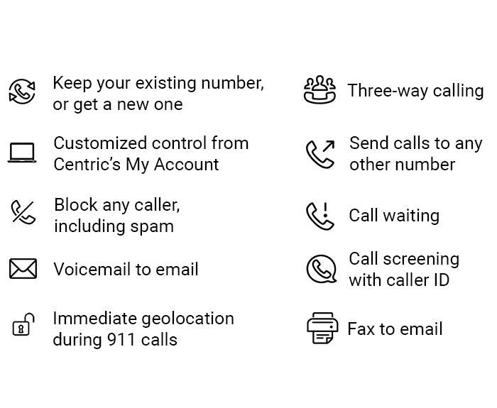 Phone Overview Page - Centric Fiber