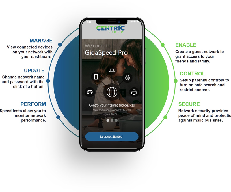 Download the App - Centric Fiber